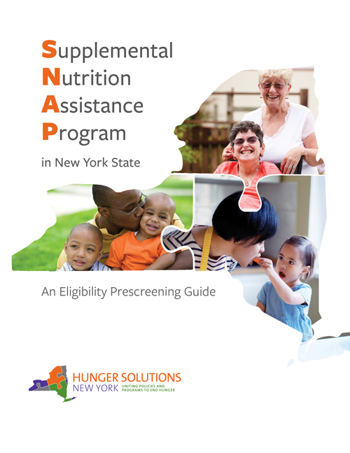 Download a PDF of the Guide - NYS SNAP Eligibility Prescreening Guide